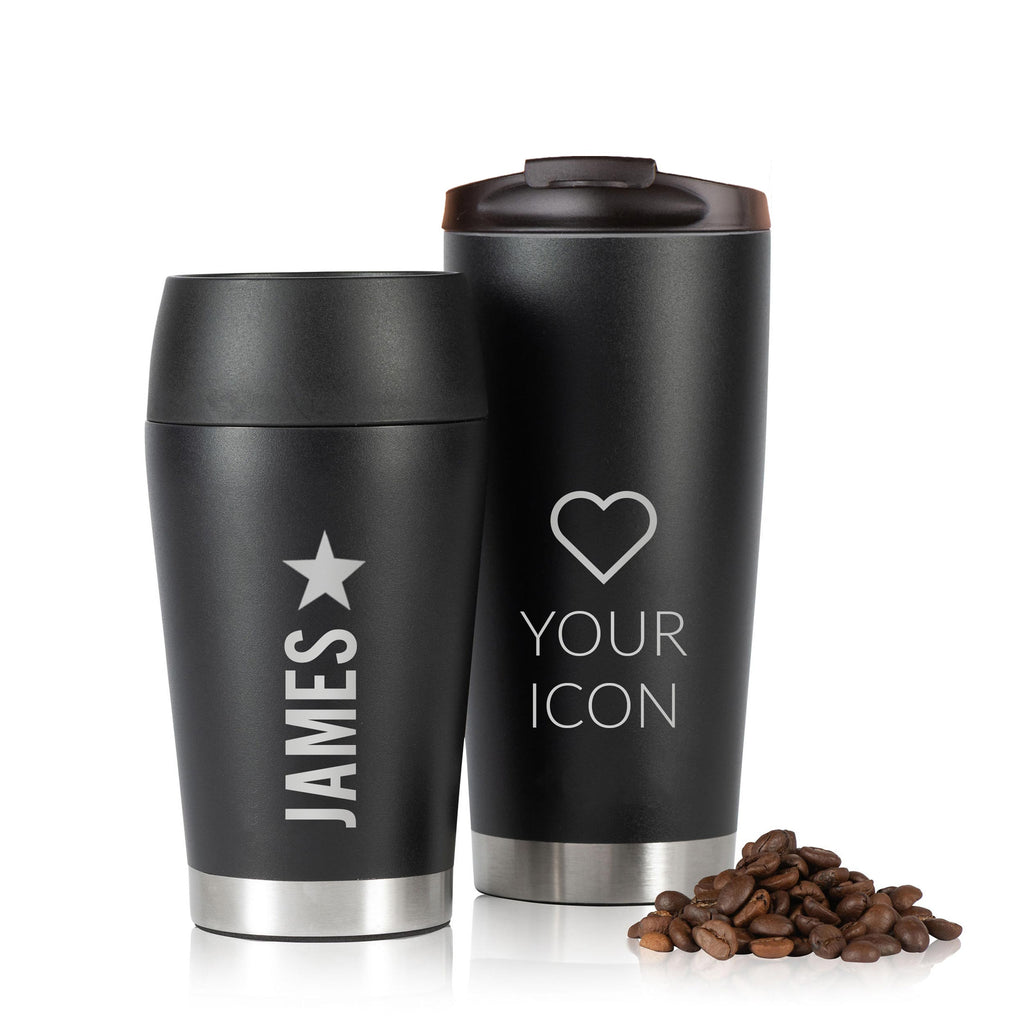 Personalised Coffee Travel Mugs - Travel Cups with Custom Engraving ...