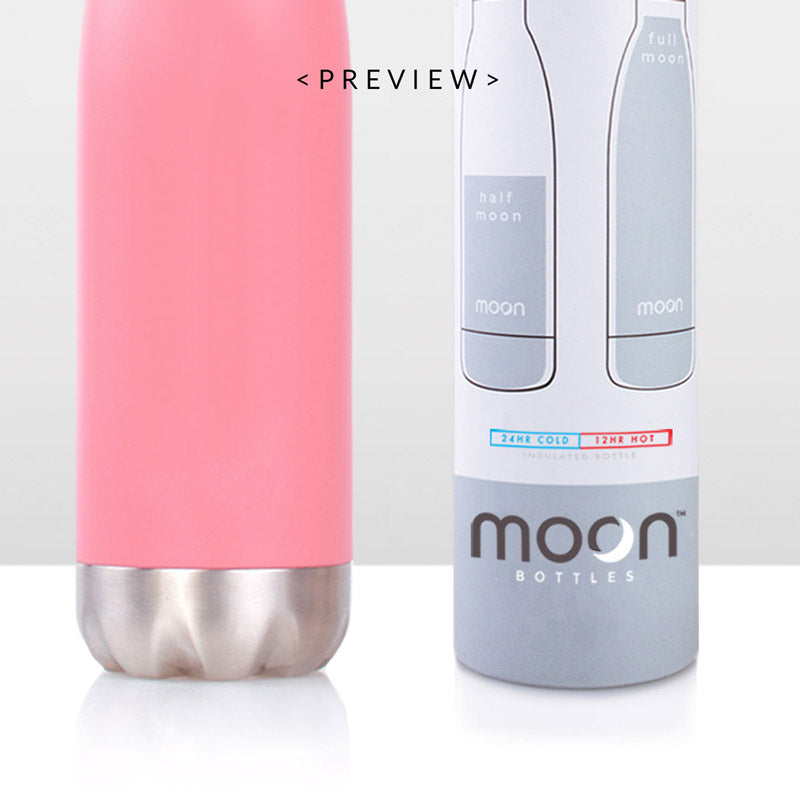 Insulated Water Bottle With Straw - Moon Bottles Australia